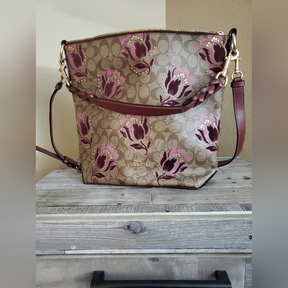 Coach | Bags | Coach Purse Abby Duffle In Signature Canvas With Desert ...